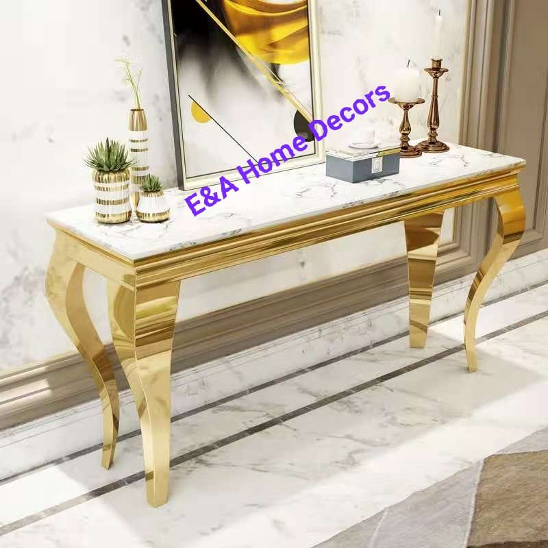 Marble Passage Tables - Silver /Gold – E & A Home Decors